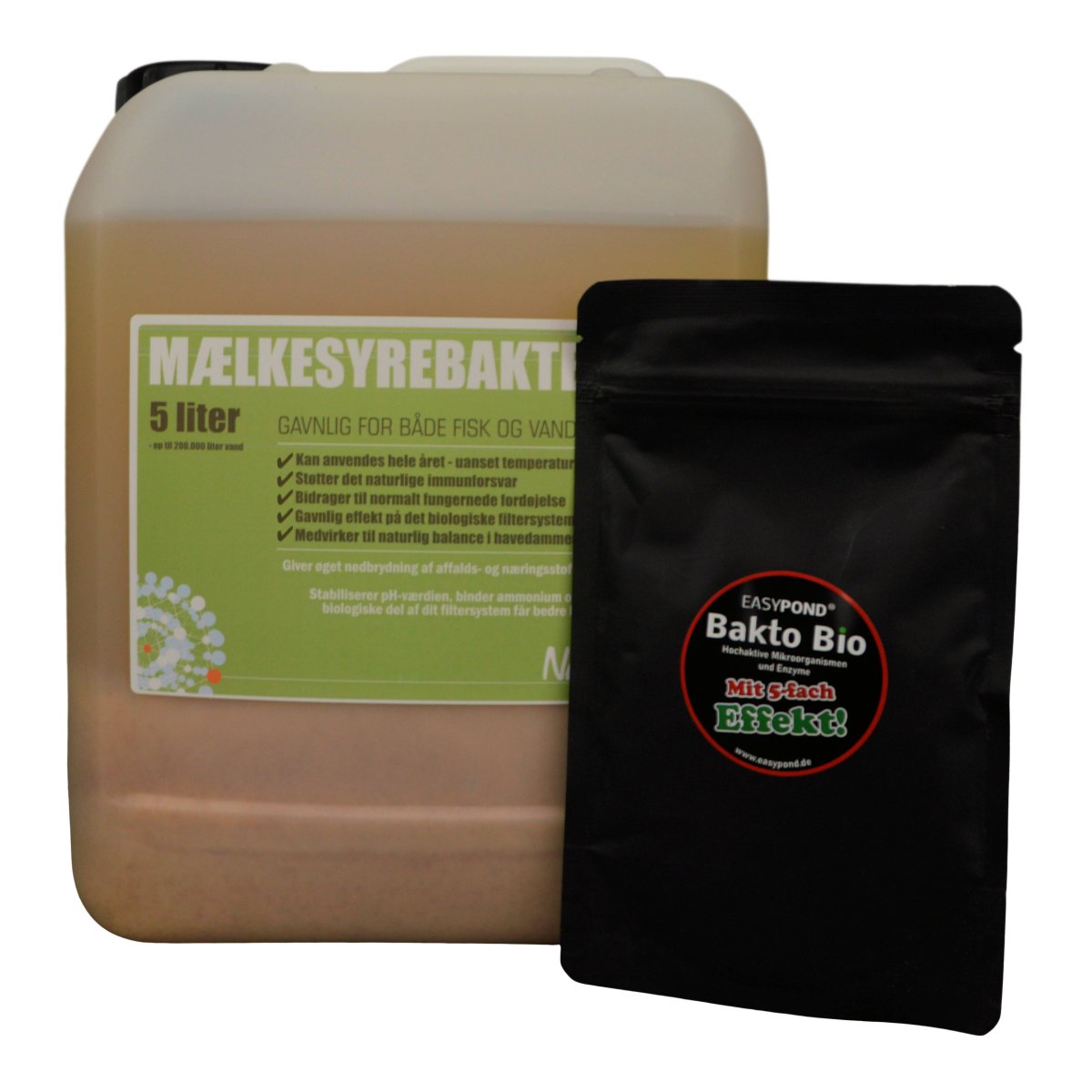 Mælkesyrebakterier 5 liter - inkl. 50g Bakto Bio - KOIMAD.dk