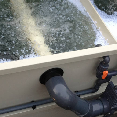 Gitterrør Hvid - Ø 110cm | Tilbehør til havedam | KOIMAD.dk